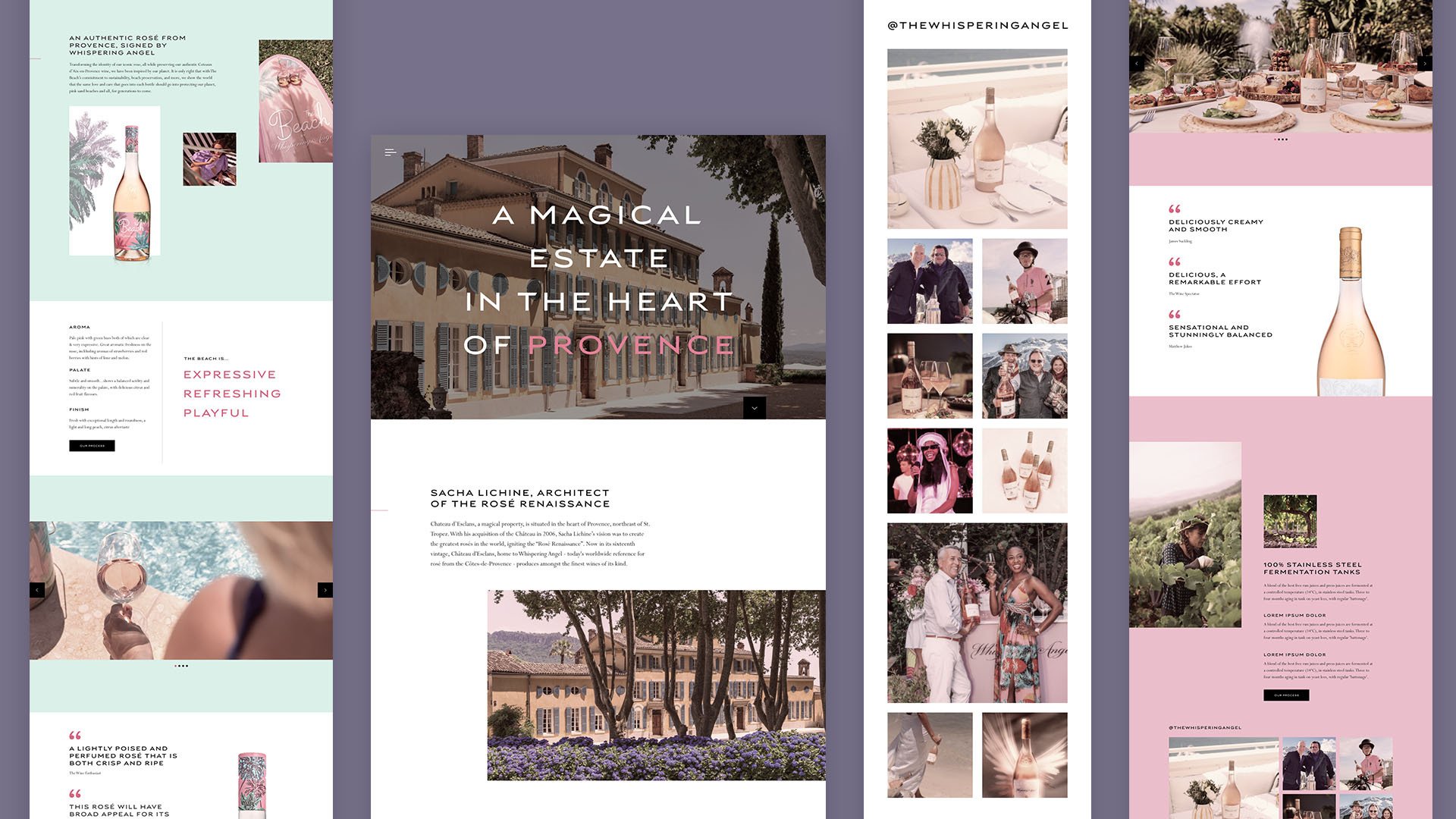 Sparkling new website for LVMH wine brand Chateâu d’Esclans